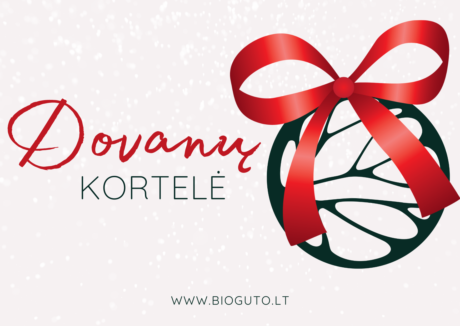 Bioguto - Dovanų kortelė